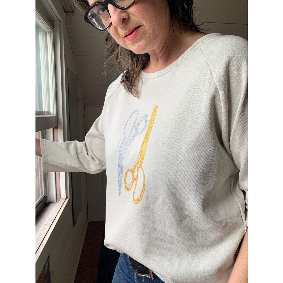 Alex Sweatshirt - 'Scissors' – Rebecca Pearcy